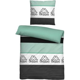 Kappa Bettw&auml;sche &raquo;Mia&laquo; 2 Stk. pflegeleichte + feinf&auml;dige Qualit&auml;t, 100% Baumwolle, Rei&szlig;verschluss blau Linon, Obermaterial: 100% Baumwolle B/L: 155cm x 