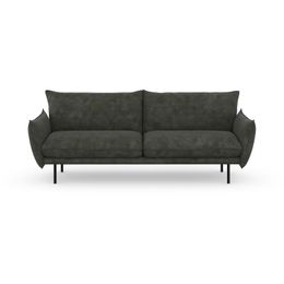 OTTO home 3-Sitzer &raquo;Stine&laquo; Besonderes Design durch Kissenoptik und Keder gr&uuml;n Struktur (100% Polyester);Struktur weich (85% Polyester/15% Nylon);