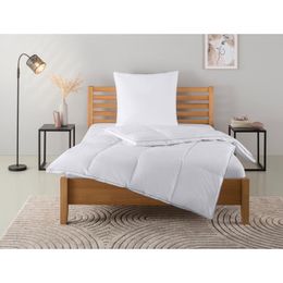 OTTO home Daunenbettdecke + Kopfkissen &raquo;Moulle, Bettdecke in 135x200 cm, 155x220 cm, 2-tlg.&laquo; Set mit Kissen 40x80 cm, 80x80 cm, Sommer, Winter, Made 