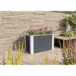 Konifera Hochbeet &raquo;aus farbvorbehandeltem Fichtenholz&laquo; BxTxH: 115x65x70 cm schwarz-wei&szlig; Holzwerkstoff B/H/T: 115cm x 70cm x 65cm