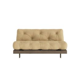 Karup Design Daybett &raquo;Roots Sofa Bed, Schlafsofa,, Bettfunktion, FSC -Massivholz,&laquo; Inkl. Futonmatratze, Made in Europe, langlebig, B: 140 oder 160 cm gelb Bezug: 