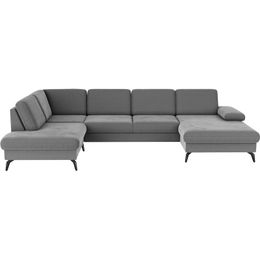Sit & More sit&more Wohnlandschaft &raquo;Morris Jubi&laquo; wahlweise mit Armteilverstellung, Schlaffunktion & Bettkasten grau 95% Polyester 5% Polyamid B/H/T: 335cm x 82cm