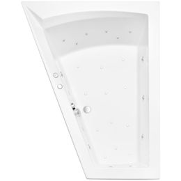 Ottofond Whirlpool-Badewanne &raquo;Galia II Mod. B&laquo; 175x135 cm wei&szlig; Sanit&auml;racryl Wanne links
