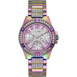 Guess Damen Multifunktionsuhr &raquo;LADY FRONTIER&laquo; Armbanduhr, Quarzuhr, Damenuhr bunt Einheitsgr&ouml;&szlig;e