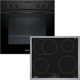 Constructa Induktions Herd-Set &raquo;CH4M61064&laquo; mit Teleskopauszug nachr&uuml;stbar Hydrolyse schwarz Display: LED-Display