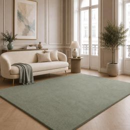 the carpet Teppich &raquo;kuschelig & Super Soft, Anti-Rutsch Unterseite,&laquo; rechteckig 16 mm H&ouml;he Waschbar bis 30 Grad, Felloptik, Wohnzimmer Teppich, 