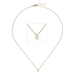 Jobo Damen Kette mit Anh&auml;nger "Solit&auml;r Diamant Brillant 0,50 ct.", Diamanten Gelbgold 585, L: 45, gold, Diamanten, Gelbgold 585, Halsketten, 14 Karat