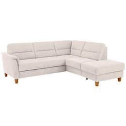 Home Affaire Ecksofa &raquo;Palmera L-Form, B: 236 cm&laquo; optional Schlaffunktion & Bettkasten, Federkern beige 100% Polyester;Struktur (100% Polyester);Luxus-
