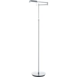 LED Stehlampe "GRAZ", 1, H: 100cm, 1 Stk., silber, HELL H&Ouml;LLISCH GUTES LICHT, Wohnzimmer, Leuchten, Tastdimmer, in der H&ouml;he einstellbar