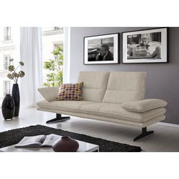 W.Schillig 2-Sitzer &raquo;broadway, Designsofa mit tollem Sitzkomfort, Breite 216cm&laquo; Sitztiefenverstellung, Kopfteil- & Seitenteilverstellung, Breite 216cm