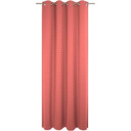 Adam Vorhang &raquo;Uni Collection light&laquo; &Ouml;sen 1 Stk. tlg. aus 100% Bio-Baumwolle rot Baumwolle (Bio-Baumwolle) 325cm, &Ouml;sen, 142cm