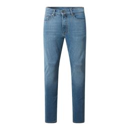 Pierre Cardin Herren Gerade Jeans "Laval", blau, Gr. 33, uni, Obermaterial: 81% Baumwolle CO. 18% Polyester PES. 1% Elasthan EL., Jeans, mit