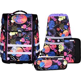 McNeill Damen McNeill Schulranzen &raquo;Perfecto, Disney Stitch, black&laquo; Reflektierende Streifen auf den Schultergurten;Retroreflektierende Fl&auml;chen inkl. 