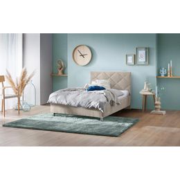 Westfalia Schlafkomfort Polsterbett &raquo;Padua&laquo; mit Rautensteppung, 3 verschiedene Matraztenarten w&auml;hlbar beige Bezug 100% Polyester, Polsterung: Polsterwatte, Material Gestell: 
