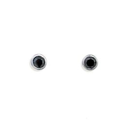 Amor Damen Paar Ohrstecker &raquo;9131730&laquo; mit Zirkonia (synth.) schwarz 5mm, Silber 925 (Sterlingsilber)