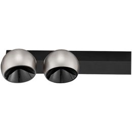 NOVA LUCE Wandleuchte &raquo;LUSA&laquo; LED-Modul 1 Stk. Warmwei&szlig; silber 2, &Oslash; 10cm H: 14cm, 1 Stk.