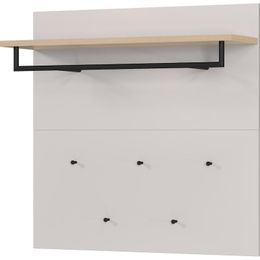 Germania Garderobenpaneel &raquo;Cormano&laquo; 1 Stk. tlg. 96 x 107 x 30 cm, Kleiderstange und -haken aus Metall, Made in Germany Holzwerkstoff, Metall B/H/T: 