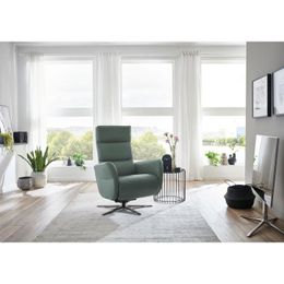 Die PlanBar Relaxsessel &raquo;PN-RS20038 mit Metallsternfu&szlig; inkl. Relaxfunktion und Kopfverstellung&laquo; 1 Stk. tlg. 360&deg; drehbar, mit Gasdruckverstellung gr&uuml;n