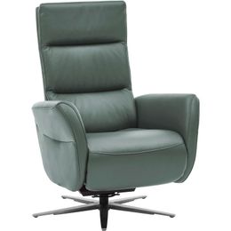 Die PlanBar Relaxsessel &raquo;PN-RS20038 mit Metallsternfu&szlig; inkl. Relaxfunktion und Kopfverstellung&laquo; 1 Stk. tlg. 360&deg; drehbar, mit Gasdruckverstellung gr&uuml;n
