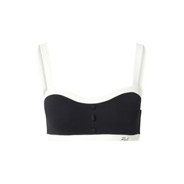 K by KARL LAGERFELD Karl Lagerfeld Bikini Top female size 90 Black / White