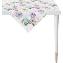 Apelt Mitteldecke &raquo;6722&laquo; lila Baumwolle, Polyester B/L: 88cm x 88cm, quadratisch