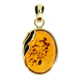 OSTSEE-SCHMUCK Damen Kettenanh&auml;nger "- Melanie 27 mm - Gold 585/000 - Bernstein", Gelbgold 585, gold, Gelbgold 585, Schmuckanh&auml;nger