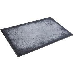 wash+dry by Kleen-Tex Teppich &raquo;Shades of Grey&laquo; rechteckig 7 mm H&ouml;he rutschhemmend, waschbar, Wohnzimmer grau Kunstfaser B : 75cm 1 Stk., 7mm, L: 120cm