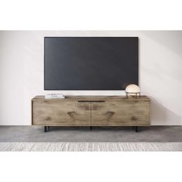 OTTO home Lowboard &raquo;Dinant&laquo; TV-Kommode mit 2 Klappen, Kabeldurchf&uuml;hrung, Breite 150 cm, H&ouml;he 50 cm braun Holzwerkstoff B/H/T: 180cm x 50cm x 38cm, 