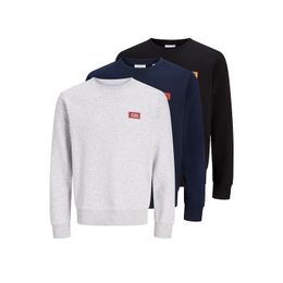 Jack & Jones Jack & Jones Herren Sweatshirt &raquo;JJRUSH SWEAT CREW NECK 3PK MP&laquo;, 3 Baumwollmischung, regular fit XXL
