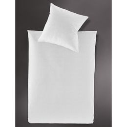 Irisette Bettw&auml;sche &raquo;Lumen 8129&laquo; 2 Stk. hochwertig und traumhaft weich silber Interlock-Jersey, Obermaterial: 100% Baumwolle B/L: 155cm x 200cm, 1 Stk., 1 Stk.