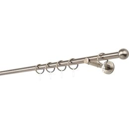 Gardinenstange mydeco, L:230cm, braun, Wohnzimmer, Gardinenstangen, "20mm Ball Wandtr&auml;ger 12 cm"