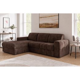 OTTO home Ecksofa &raquo;BORNHOLM 2.0 L-Form, Breite 220 cm, Verl&auml;ssliche Qualit&auml;t, Chenille&laquo; Recamiere links/rechts bestellbar, Bezug - Chenille oder 