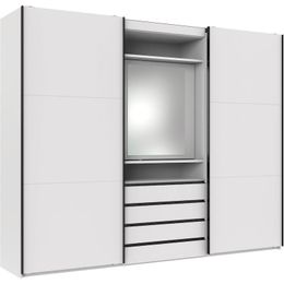 wimex Schwebet&uuml;renschrank &raquo;Magic by fresh to go&laquo; mit drehbarer Spiegelt&uuml;r wei&szlig; B/H/T: 300cm x 236cm x 65cm, T&uuml;ren: 2 Stk. Griffe schwarz