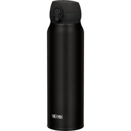 Thermos Thermoflasche &raquo;Ultralight black&laquo; ideal f&uuml;r den Alltag, aus Edelstahl schwarz Edelstahl 750ml