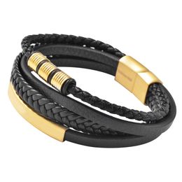 Adelia&acute;s ADELIA ́S Damen Armband "Armband &ndash; Lederarmband aus Leder 23 cm", 23cm, Leder, schwarz, Leder, Armb&auml;nder, Zum Verschenken &ndash; passend f&uuml;r viele Anl&auml;sse