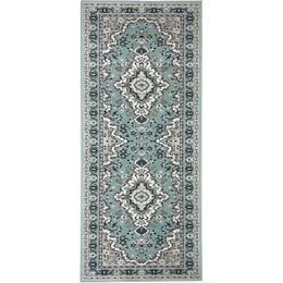 OTTO home Teppich &raquo;Oriental, Made in Belgium&laquo; rechteckig 7 mm H&ouml;he Orient-Optik, mit Bord&uuml;re, Teppich, Kurzflor, Weich, Kundenliebling gr&uuml;n Kunstfaser