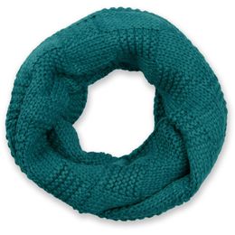 styleBREAKER Damen Strickschal "Feinstrick Loop mit Patentmuster", blau, Modisch, Obermaterial: 100% Viskose CV., Modet&uuml;cher