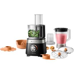Philips K&uuml;chenmaschine &raquo;HR7530/10 Viva Collection&laquo; 31 Funktionen, inkl. 2-in-1 Schneidescheibe und Zitruspressenaufsatz schwarz Einheitsgr&ouml;&szlig;e K&uuml;chenmaschine