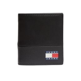 Tommy Jeans Unisex Geldb&ouml;rse &raquo;TJM HERITAGE CC & COIN&laquo;, Unisex Geldbeutel, Portemonnaie mit Flaggen-Aufn&auml;her schwarz Einheitsgr&ouml;&szlig;e