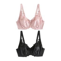 next BH Damen Gr&ouml;&szlig;e 80 ros&eacute; / puder / schwarz / black denim