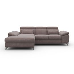 Sit & More sit&more Ecksofa &raquo;Cabrio L-Form, B: 295 cm, mit Sitztiefen-, Arm- & Kopfteilverstellung&laquo; 2 Nierenkissen, Federkern, optional Schlaffunktion und 