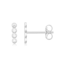 Firetti Damen Paar Ohrstecker &raquo;Schmuck Geschenk Silber 925 Ohrschmuck Glitzer Ear Climber&laquo; mit Zirkonia (synth.) bunt Silber 925 (Sterlingsilber)