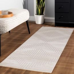 Ayyildiz Teppiche Teppich &raquo;SAHARA 1115 , auch als L&auml;ufer&laquo; rechteckig 12 mm H&ouml;he Pflegeleicht / Strapazierf&auml;hig / Trend Colors/ Wohnzimmer beige Polypropylen B : 80cm 1 