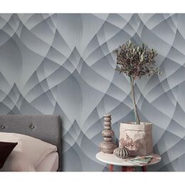 Fashion for walls Vliestapete &raquo;Lumina&laquo; geometrisch gepr&auml;gt Phthalate frei silber B/L: 0,53m x 10,05m, Rollen: 1