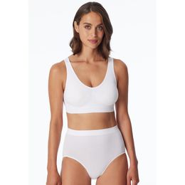 Schiesser Damen Bustier &raquo;Classic Seamless&laquo; mit herausnehmbaren Pads wei&szlig; 3XL, N-Gr