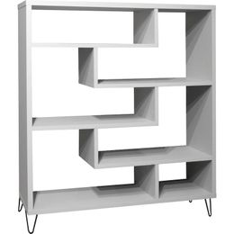 M&auml;usbacher Raumteiler &raquo;Tetrix&laquo; Breite 130 cm grau B/H/T: 130cm x 143cm x 43cm, 6 Stk. offene F&auml;cher