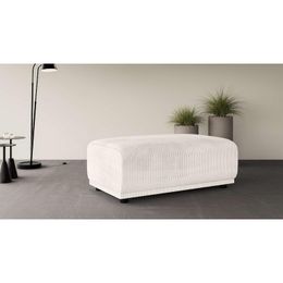 Home Affaire Polsterhocker &raquo;TAMMO&laquo; passend zur Serie, auch in Cord und Boucl&eacute; beige 100% Polyester B/H/T: 70cm x 45cm x 120cm, Cord, gro&szlig;er Hocker