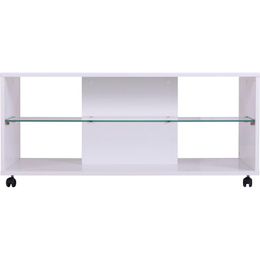 Home Affaire Couchtisch &raquo;Trentino&laquo; Breite ca. 101 cm, mit Rollen wei&szlig; B/H/T: 101cm x 45cm x 60cm