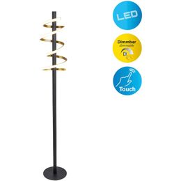 N&auml;ve n&auml;ve LED Stehlampe &raquo;Belleza&laquo; LED-Modul 1 Stk. Warmwei&szlig; Touchschalter, warmwei&szlig;, 15W, 3-Stufen dimmbar, H&ouml;he: 140cm schwarz 1, &Oslash; 22cm H: 140cm, 1 Stk.