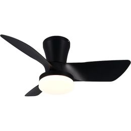 REALITY LEUCHTEN LED Deckenleuchte &raquo;RANDERS mit Ventilator, Deckenventilator mit Licht inkl Fernbedienung&laquo; LED-Board 1 Stk. warmwei&szlig; - kaltwei&szlig; 6 